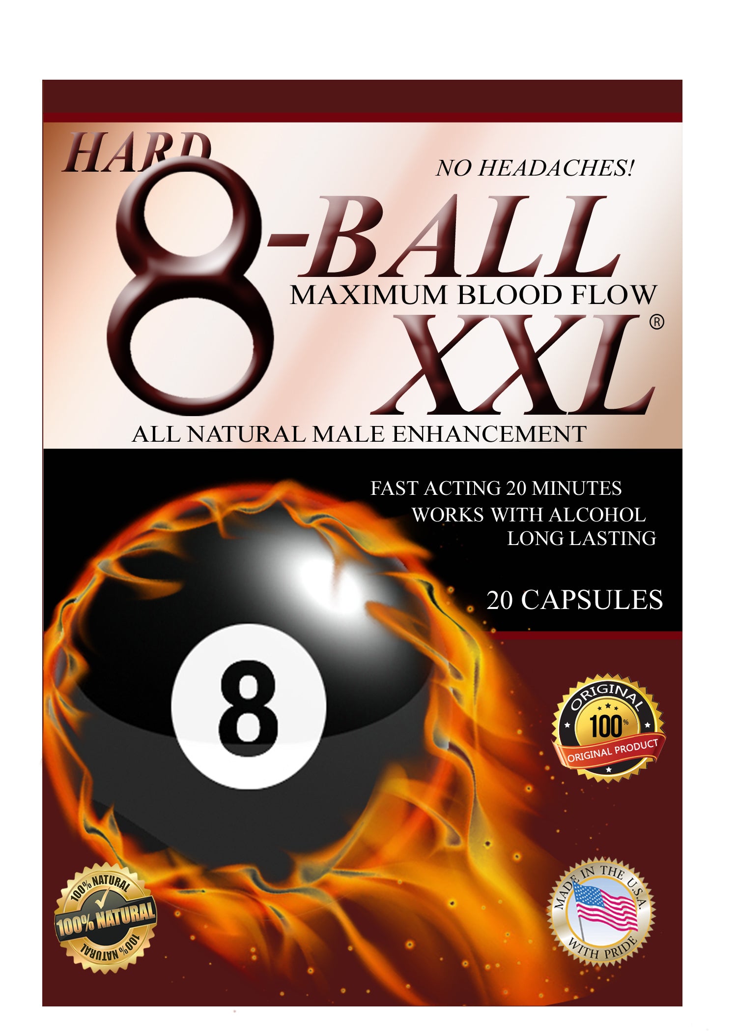 Hard 8 Ball XXL 20 Capsules